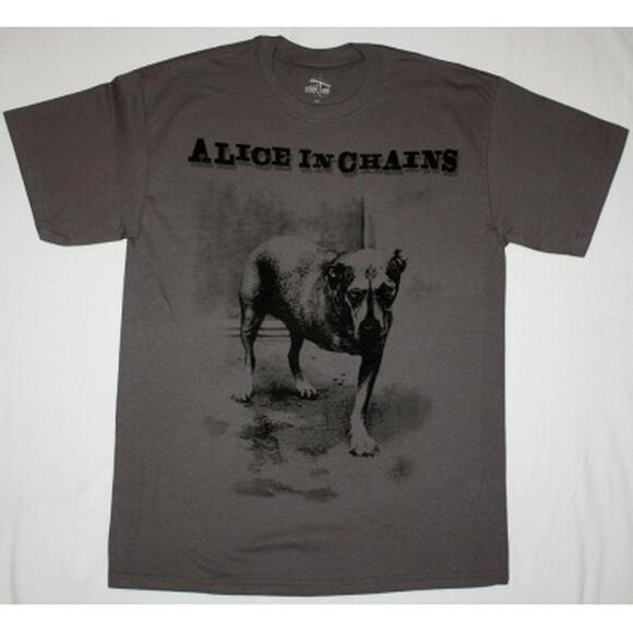 Shirts | Alice In Chains Dog New Grey Tshirt | Poshmark